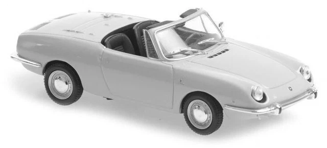 MINICHAMPS 1:43 SCALE model Fiat 850 Sport Spider 1968 Black 940 121231 ...
