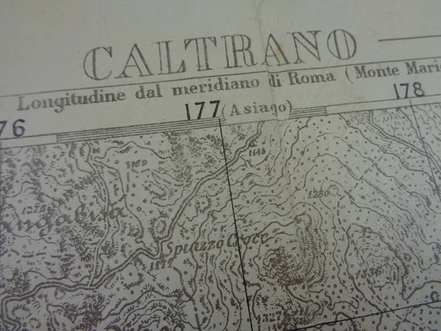 WW1 (C1916) &ASIAGO PLATEAU" (SETTE COMUNI) FRENCH / ITALIAN Map (B.E.F ...