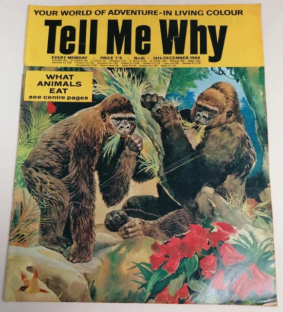MAGAZINE - TELL Me Why Magazine No #16 14th December 1968 What Animals ...
