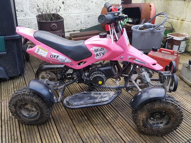 50CC PINK QUAD bike £75.00 - PicClick UK