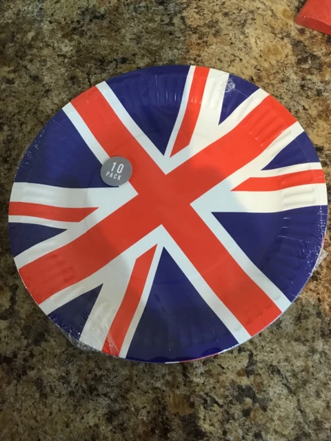 UNION JACK FLAG Recyclable Paper Plates King Charles Coronation Party ...