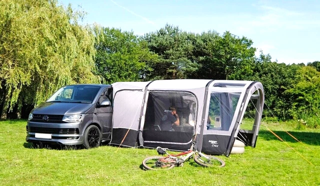 VANGO CRUZ II Low Campervan Driveway Air Awning 'Only Set Up Twice' VGC ...
