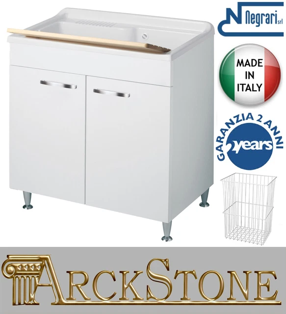 NEGRARI CLASSICA -DESIGN 80x50 H85 CM Blanc Portes Slow Panier ...