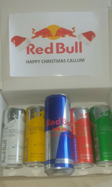 REDBULL ENERGY DRINK Personalised Happy Christmas Gift Box Set Hamper ...