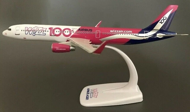 WIZZAIR &100& AIRBUS A321neo 1:200 Scale Model Airplane Collectible ...