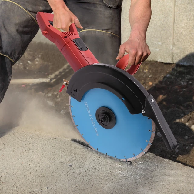 CUTTING MACHINE CIRCULAR Concrete Cut Off Saw Cutter Wet Dry Masonry ...