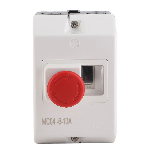 MOTOR PROTECTION CIRCUIT Breaker Switch With Emergency Stop 6-10A 230 ...