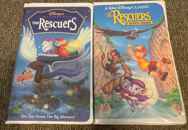 THE RESCUERS & Rescuers Down Under (Walt Disney Black Diamond) VHS Lot ...