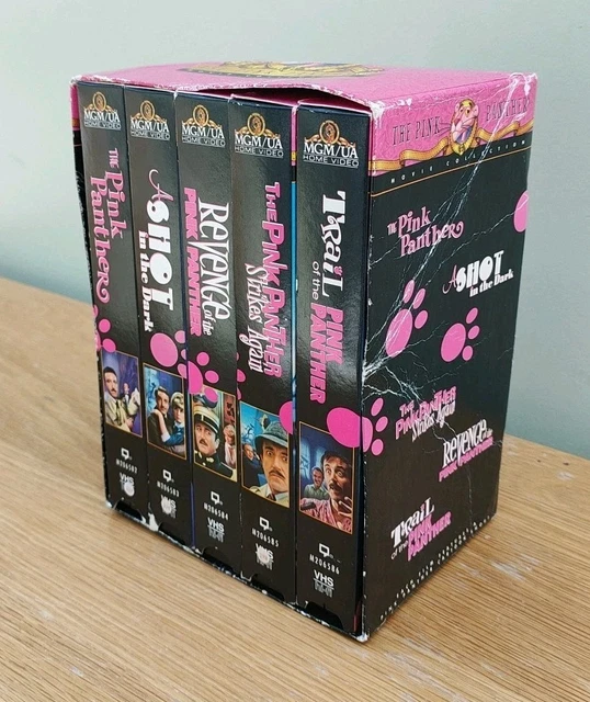 THE PINK PANTHER MOVIE COLLECTION - 5 x VHS VIDEOS BOX SET - Peter ...