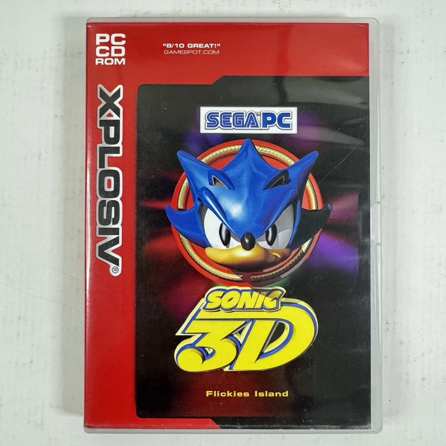 SONIC 3D FLICKIES Island SEGA PC Game Windows 95 / 98 / ME / XP Xplosiv ...