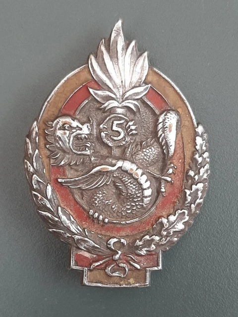 INSIGNE 5° REI Dragon Indochine Légion Etrangère Drago Béranger ...