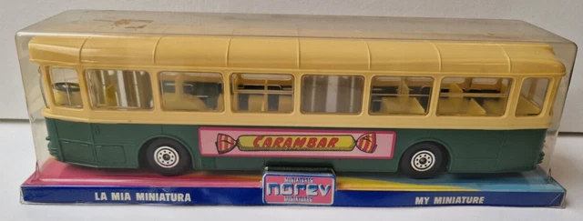 BUS AUTOCAR SAVIEM RATP publicité Carambar neuf en boite jouet ancien ...