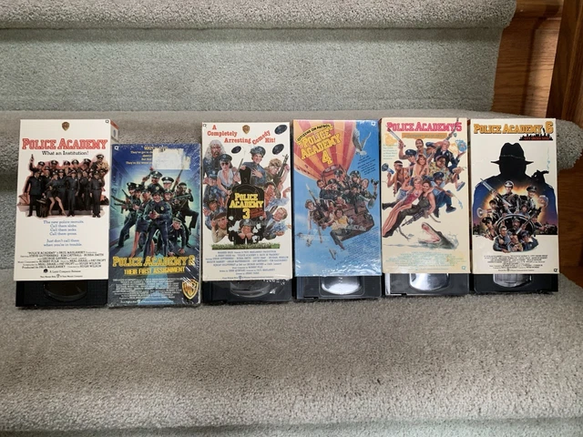 POLICE ACADEMY-VHS LOT 1, 2, 3, 4, 5, 6, 80’s COMEDY CLASSIC (sealed) £ ...