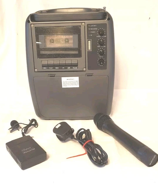 PRO-TONE LOUD MOUTH Wireless Portable Sound System, Inc Microphone ...