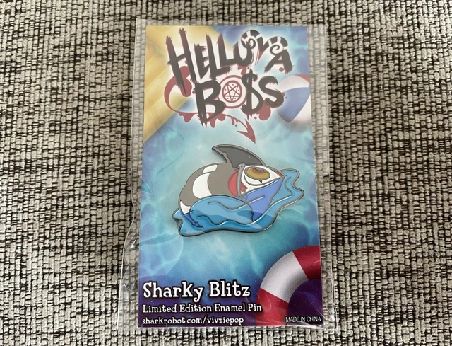 HELLUVA BOSS SHARKY Blitzo Enamel Pin Limited Edition Hazbin Hotel ...