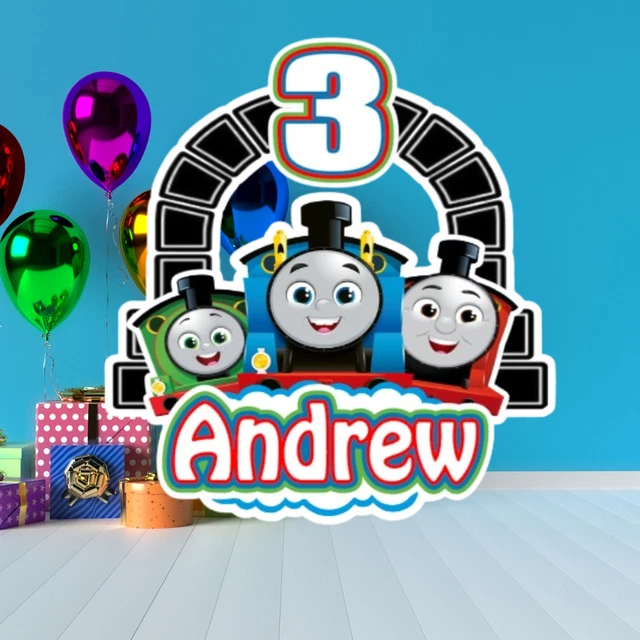 PERSONALISED THOMAS THE Train Cake Topper & Cupcake Toppers | Birthday ...