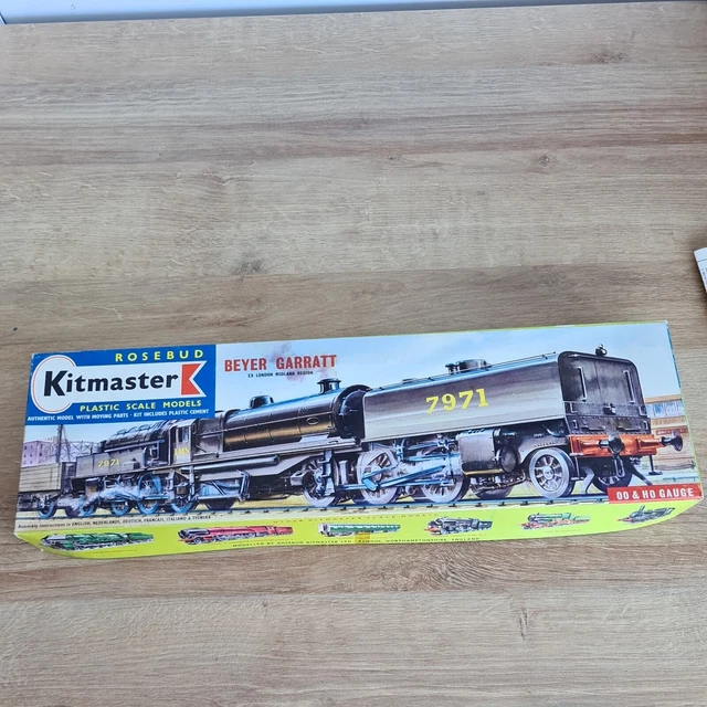 KITMASTER ROSEBUD BEYER Garratt Train Model Kit Scale OO & HO Gauge £36 ...