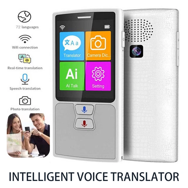 TRADUCTEUR VOCAL INTELLIGENT portable bidirectionnel en temps réel 72 ...
