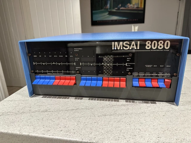 IMSAI 8080 VINTAGE computer - early model with cards + extra (read ...