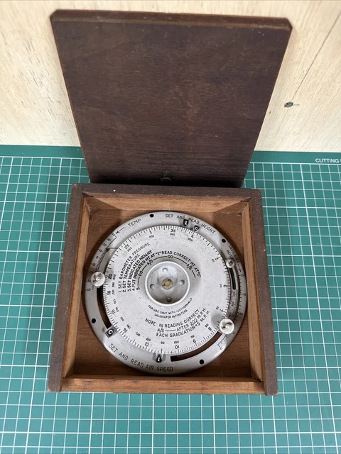 WW2 RAF AIRCRAFT Height & Speed Computor Mk1A 6B/165 dated 1940 £75.00 ...
