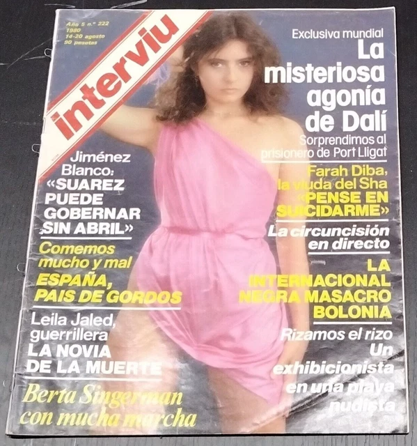 MAGAZINE INTERVIÚ, NO222, août 1980, Berta Singerman, avec beaucoup de ...