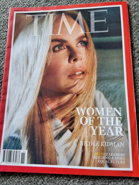 TIME MAGAZINE 10TH March 2025 Women of the Year: Nicole Kidman New film ...