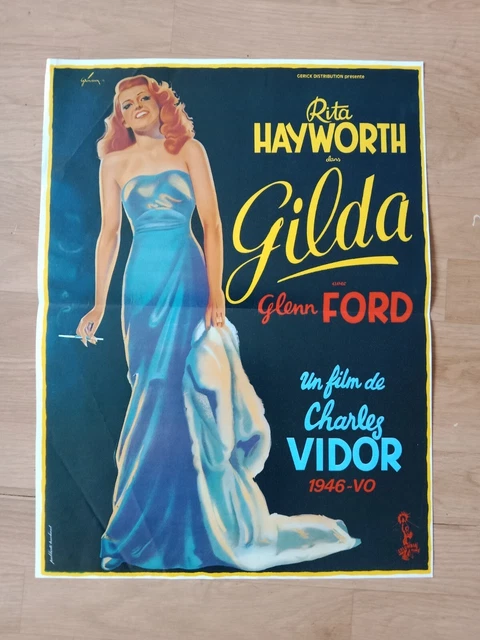 AFFICHE DU FILM "Gilda" avec Rita Hayworth (1946) - 40X60 cm EUR 50,00 - PicClick FR