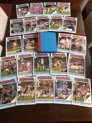 WEST HAM UNITED Football Programmes & Binder Vintage Season 1980s ...