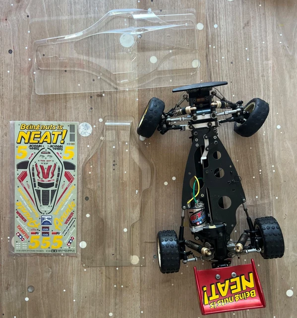 VINTAGE TAMIYA AVANTE 1988 Chassis + NEW Rare Original Shell & Decals £ ...