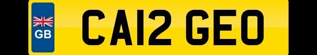 PRIVATE REGISTRATION NUMBER Plate Ca12 Geo Cherished Car Geo George ...