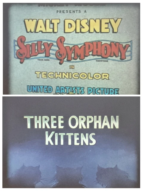 DISNEY - THREE Orphan Kittens Super 8 Colour Sound 200Ft 8Mm Cine Film ...