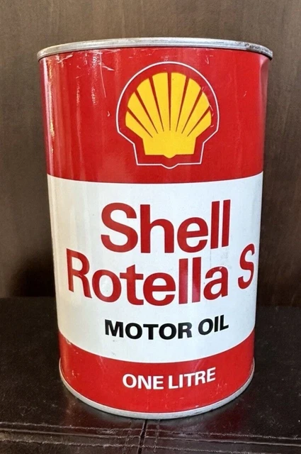 VINTAGE SHELL ROTELLA S-Motor Oil-One Litre-Canada-New Old Stock-Brand ...