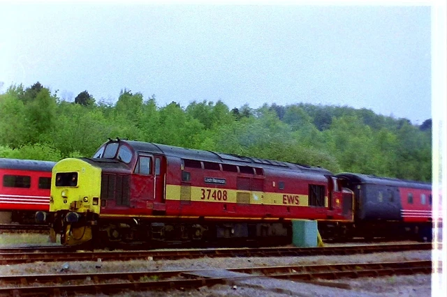 35MM RAILWAY COLOUR Negative Class 37 408 at Rhymney £1.95 - PicClick UK