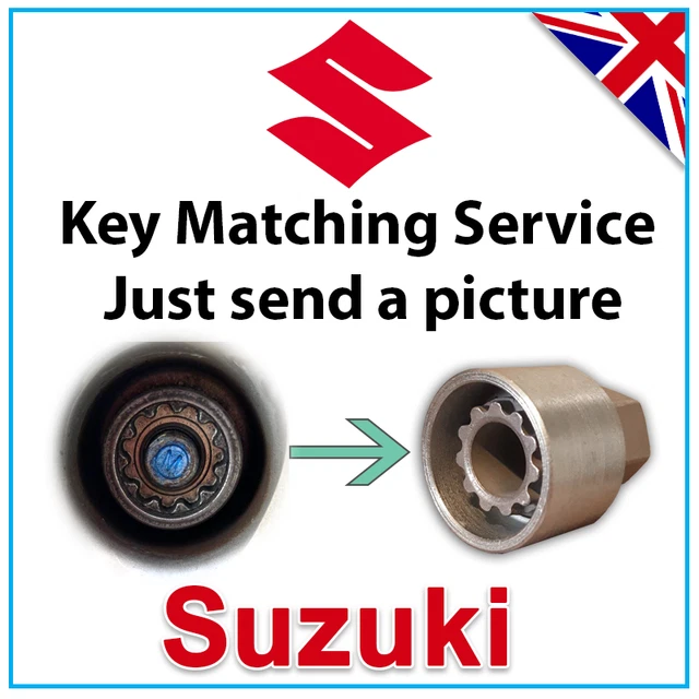 FOR SUZUKI SECURITY Master Locking Lock Wheel Nut Key Bolt UK Matching ...