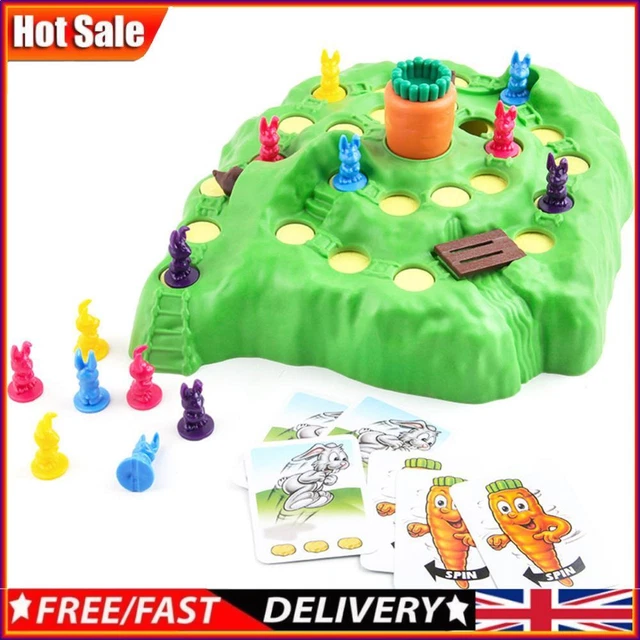 CHILDREN FAMILY PARTY Bunny Game Chess Trap Toy Parent-child Board Game ...