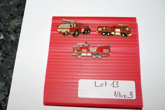 LOT N°13 DE 3-Pin’s-POMPIERS- AEROPORT Nice , Lyon, Paris EUR 15,00 ...