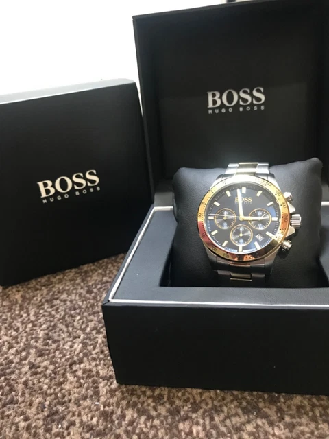 HUGO BOSS HERO Sport Mens Watch - Silver/Gold (1513767) £75.00 ...