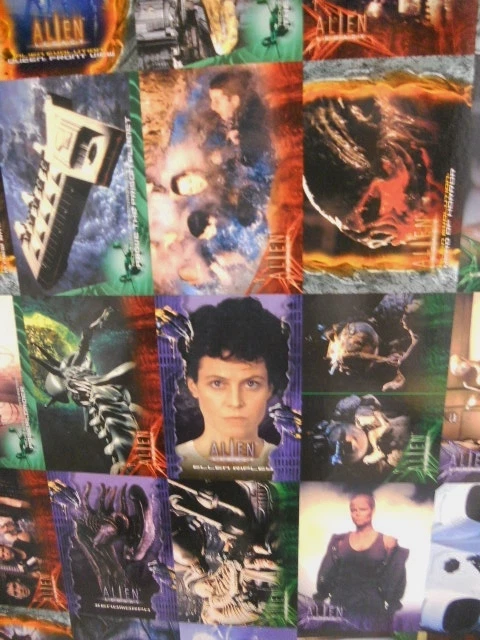 ALIEN MOVIES TRILOGY very rare uncut cards sheet 1990s $395.00 ...