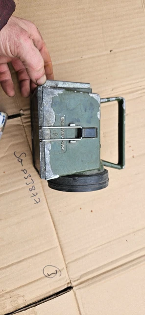 VINTAGE BARDIC LAMP Army Military Issue Railway Signaling Torch Green ...