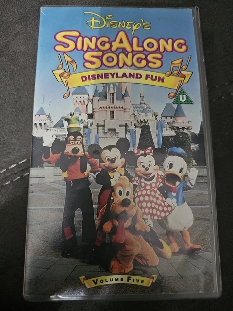 DISNEY'S SING ALONG Songs - Disneyland Fun (VHS) Rare & Collectable £4. ...