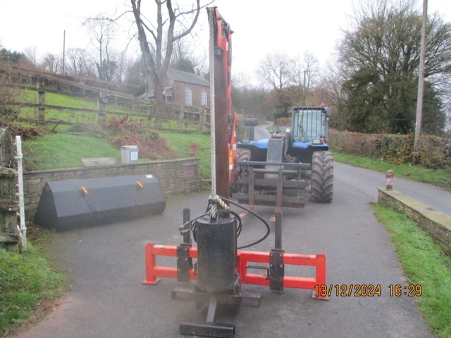 PROTECH 220S LOADER Mounted Post Knocker/Basher.(tractor,fencing,post ...