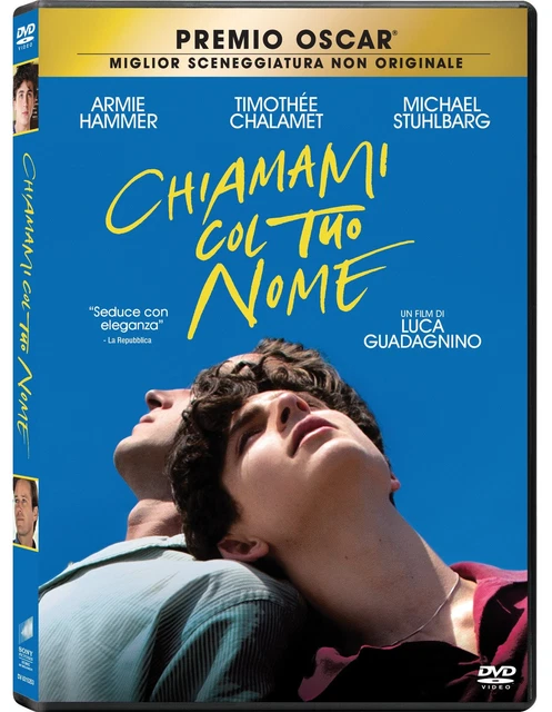 CHIAMAMI COL TUO Nome (DVD) Timothée Chalamet Armie Hammer Michael ...