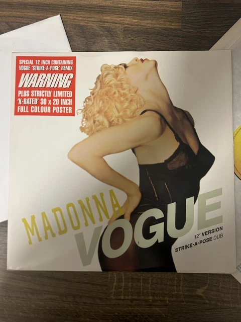 MADONNA VOGUE 12& 1990. C/w X-Rated Poster £27.00 - PicClick UK