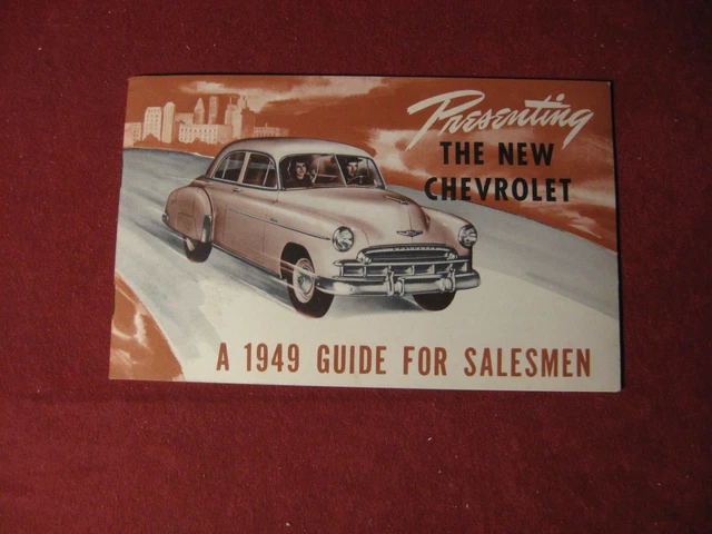 1949 CHEVY SALESMAN Guide Sales Brochure Booklet Catalog Old Original ...