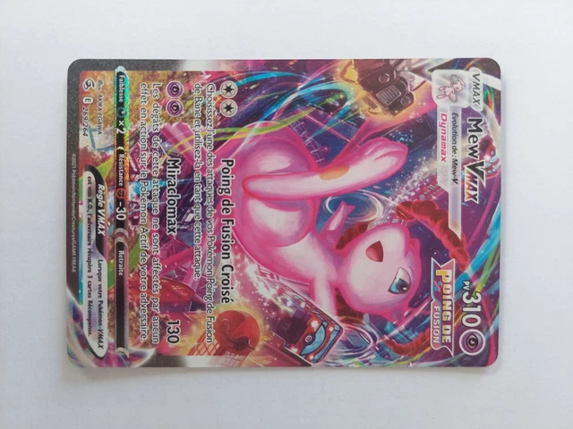 CARTE POKÉMON MEW Vmax 269/264 Alternative Poing de fusion Secret Alt FR MINT. EUR 92,00 ...