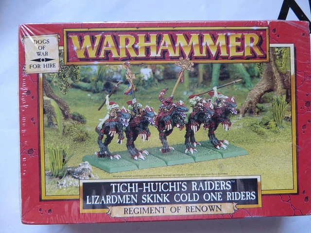 WARHAMMER FANTASY TICHI-HUICHI'S Raiders Lizardmen Skink Cold One ...