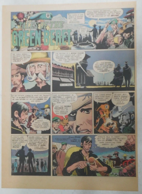 TALES OF THE Green Berets by Joe Kubert from 10/9/1966 Size: 11 x 15 ...