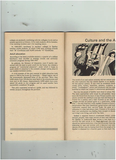 QUICK FACTS ABOUT Québec 67 brochure/booklet, Quebec Government ...