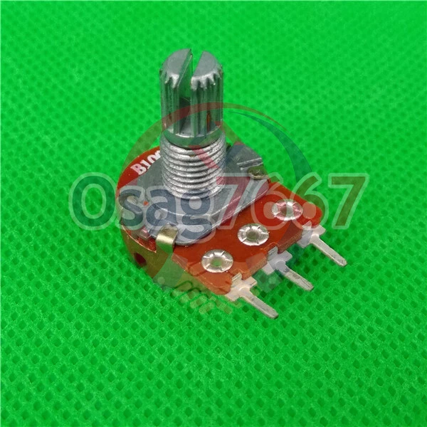 2PCS 100K OHM 15mm Linear Taper Potentiometer Pot B100K RD1480-01B ...