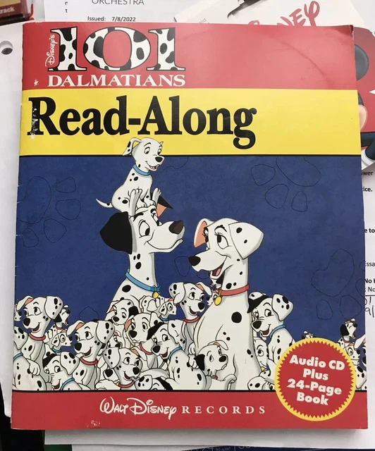 DISNEY 101 DALMATIANS Read-Along Story 24-Page Book Plus Audio CD £23. ...